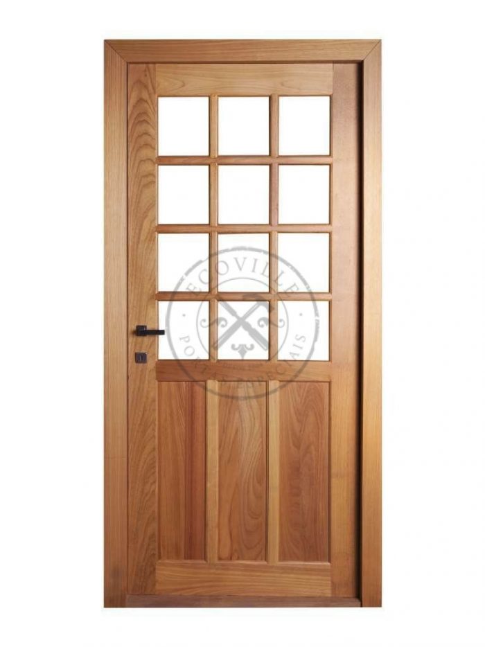 Porta kit de abrir ripado na vertical, com painéis seguindo o mesmo ...